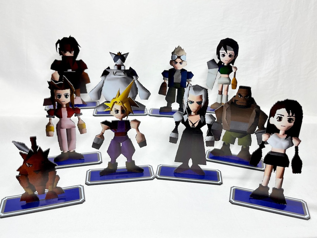 Final Fantasy 7 Sprites - Playstation Video Game Inspired Art - Etsy