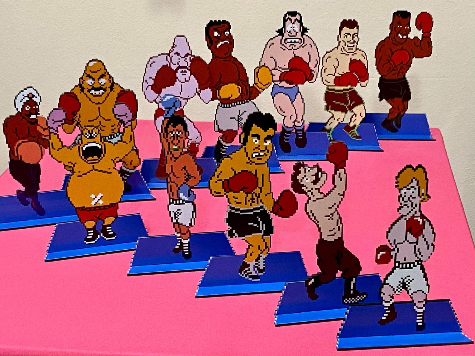 Mike Tyson's Punch-out Sprites - Nintendo Video Game Inspired - Etsy