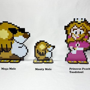 Super Mario World Sprites - Super Nintendo Video Game Inspired Art - Etsy