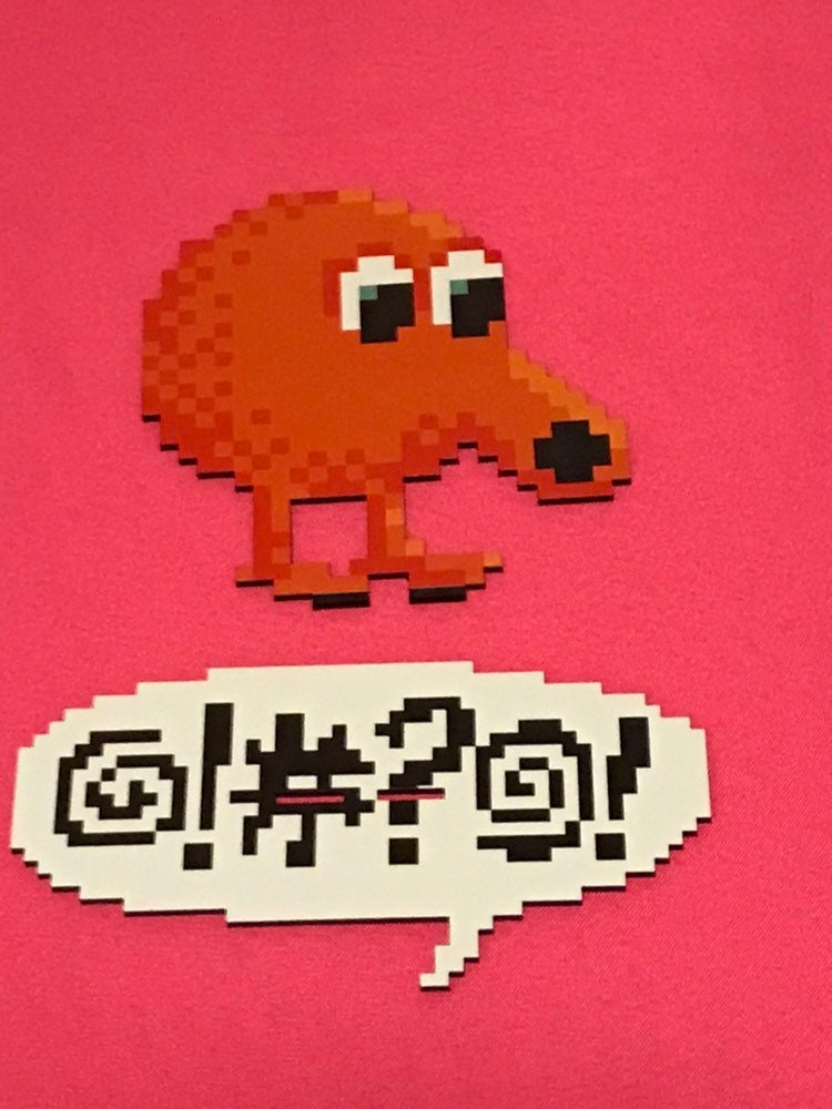 Qbert Sprite Arcade Video Game Inspired - Etsy Canada