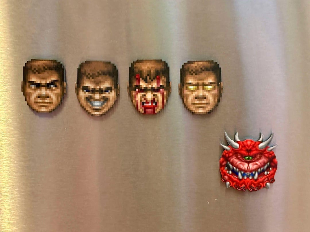 Doom Video Game Inspired Mini Magnets - Etsy