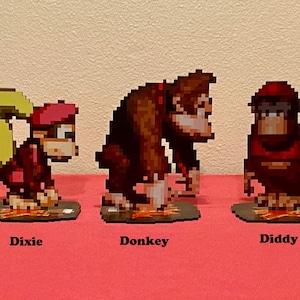 Donkey Kong Country Sprites - Super Nintendo Game Inspired - Etsy