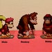 Donkey Kong Country Sprites - Super Nintendo Game Inspired - Etsy