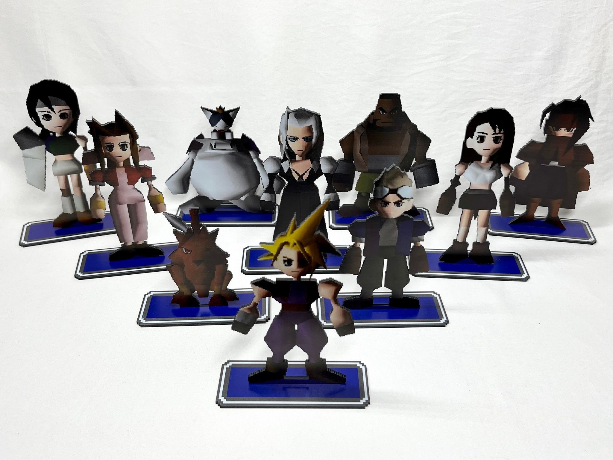 Final Fantasy 7 Sprites - Playstation Video Game Inspired Art - Etsy