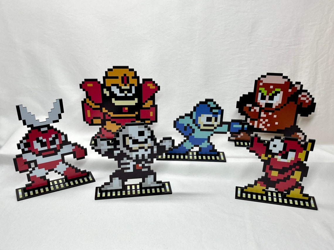 Mega Man Sprites Nintendo Video Game Inspired - Etsy
