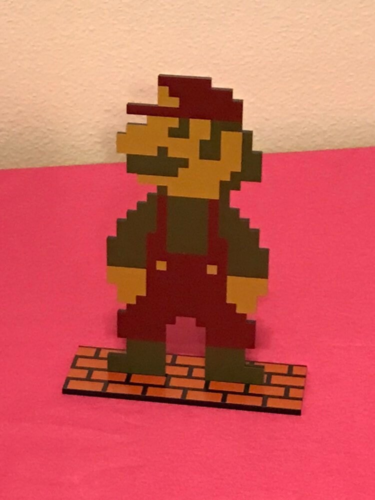 Super Mario Bros Sprite Nintendo Video Game Inspired | Etsy