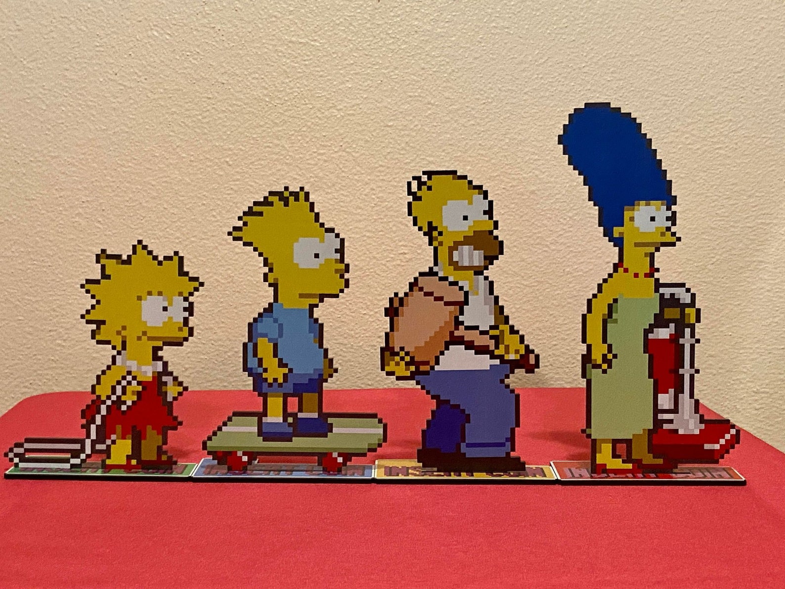 The Simpsons Arcade Sprites Video Game Inspired | Etsy