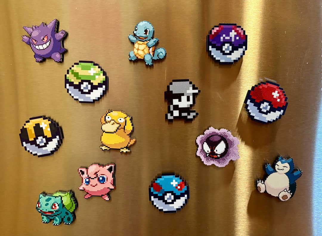 Pokemon Inspired Mini Magnets - Etsy