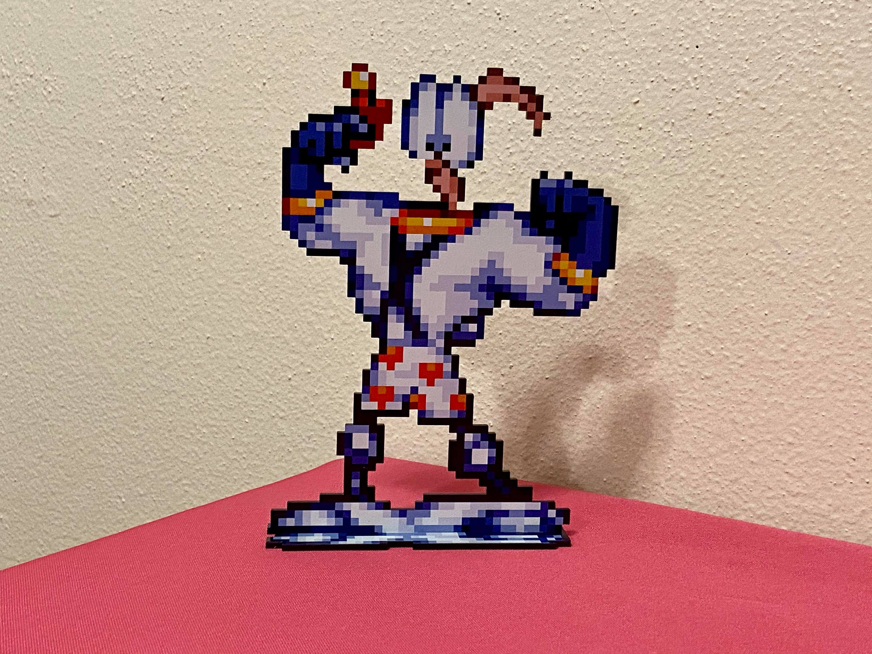 Earthworm Jim Sprites - Super Nintendo Video Game Inspired Art - Etsy