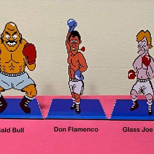 Mike Tyson's Punch-out Sprites - Nintendo Video Game Inspired - Etsy