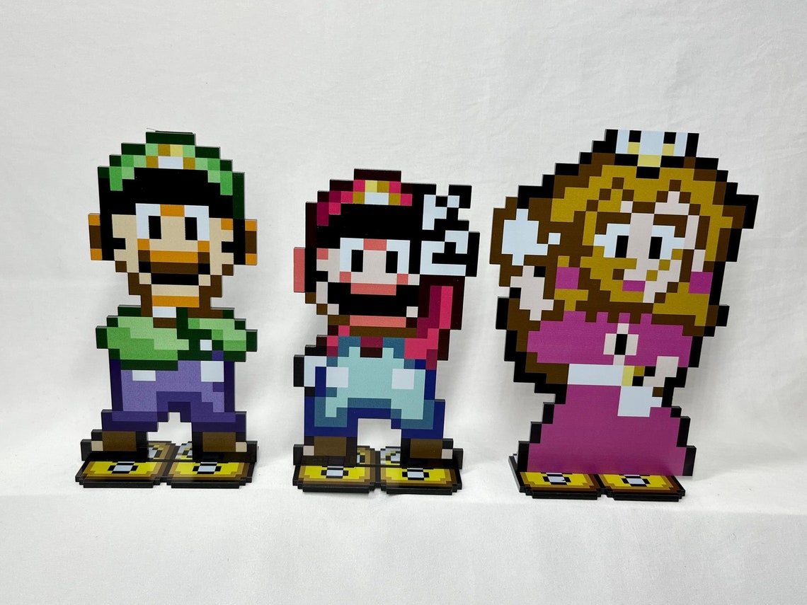 Super Mario World Sprites Super Nintendo Video Game Inspired - Etsy