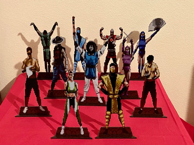 Mortal Kombat Sprites Arcade Video Game Inspired | Etsy