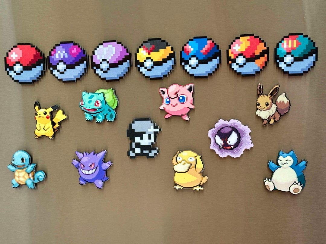 Pokemon Inspired Mini Magnets - Etsy