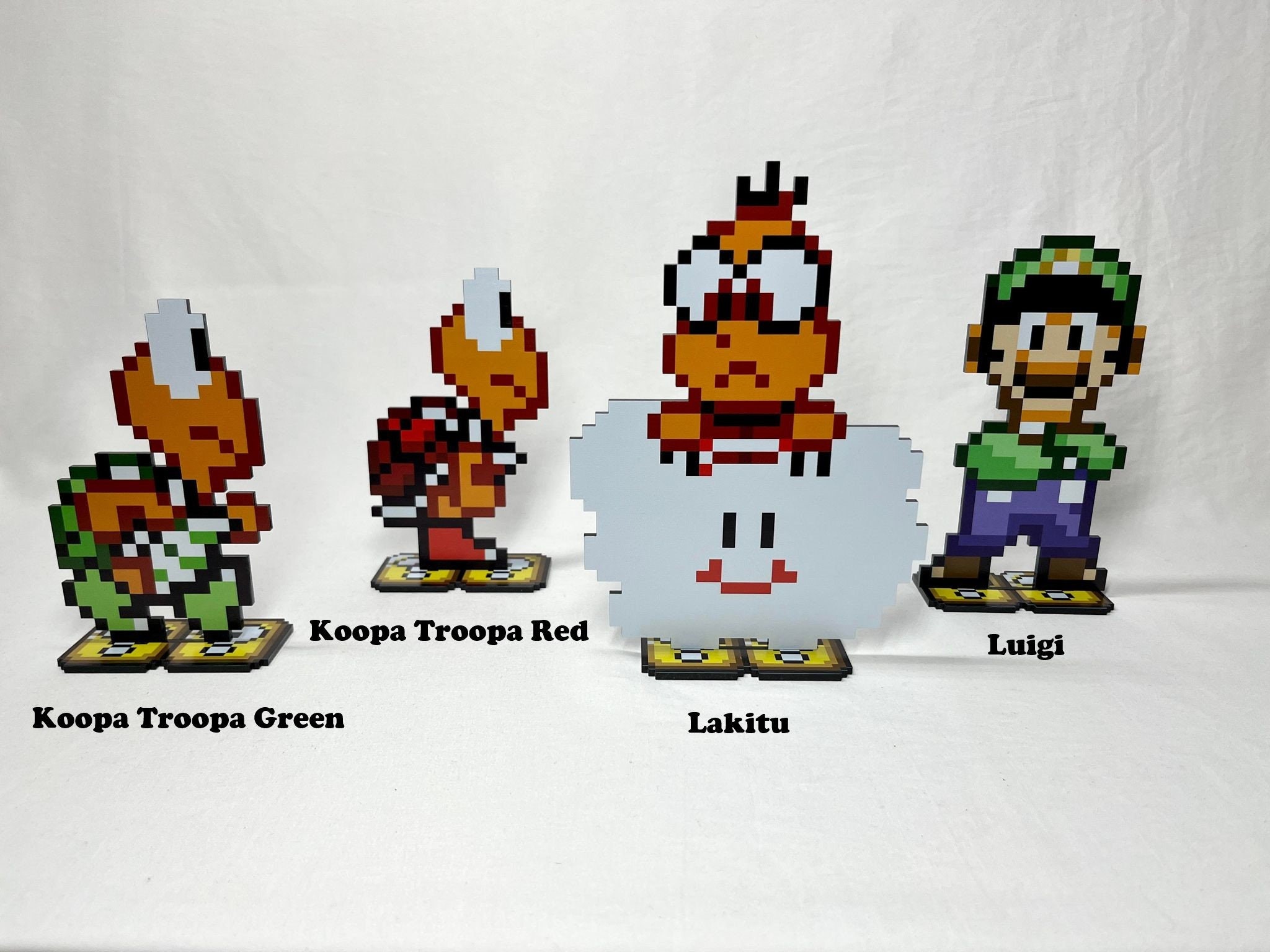 Super Mario World Sprites Super Nintendo Video Game Inspired - Etsy