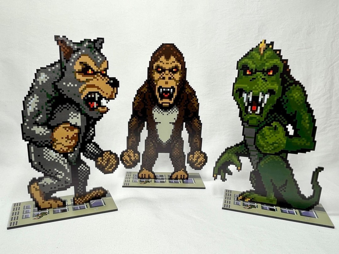 Rampage Arcade Sprites - Video Game Inspired - Etsy