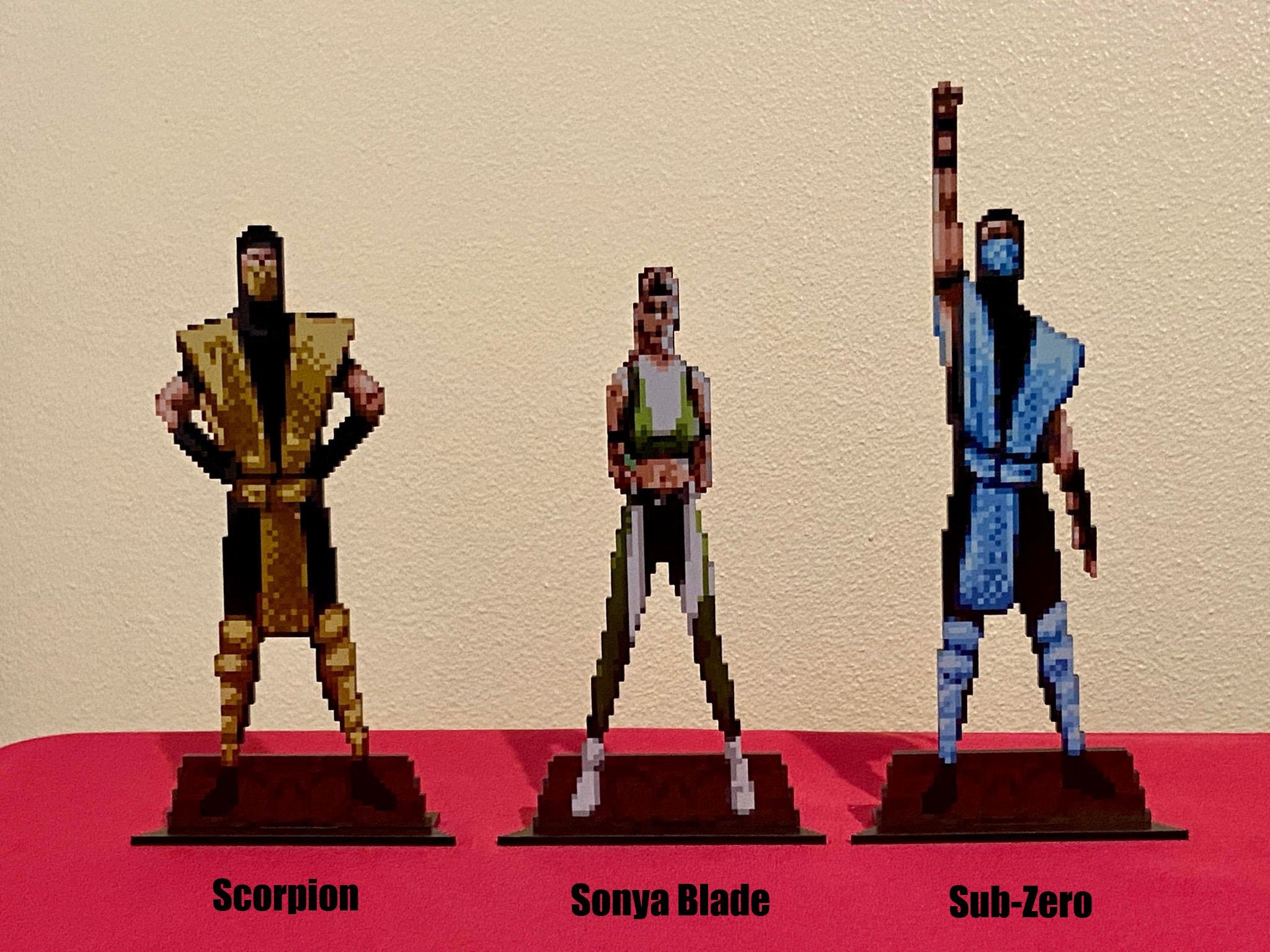 Mortal Kombat Sprites Arcade Video Game Inspired | Etsy Australia