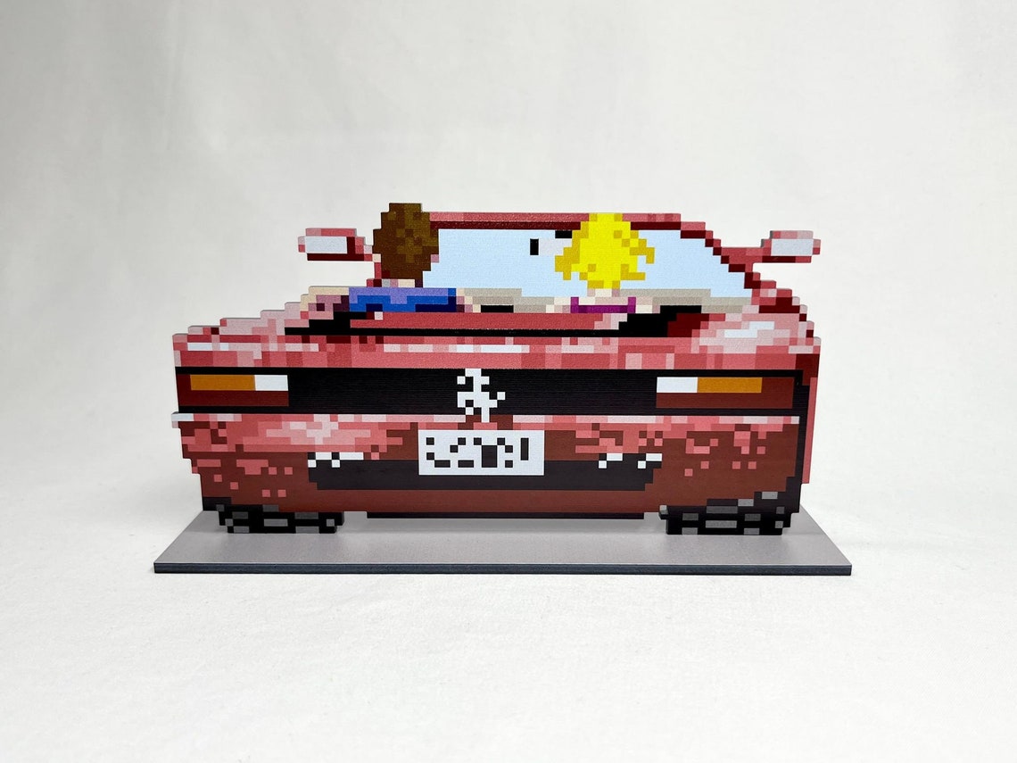 Out Run Sega Arcade Video Game Inspired Sprite Art - Etsy