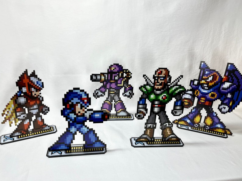 Mega Man X Sprites Nintendo Video Game Inspired - Etsy