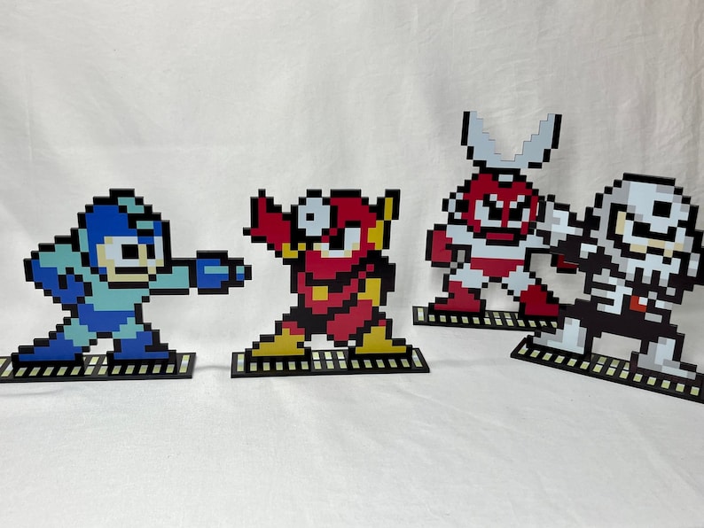 Mega Man Sprites Nintendo Video Game Inspired - Etsy