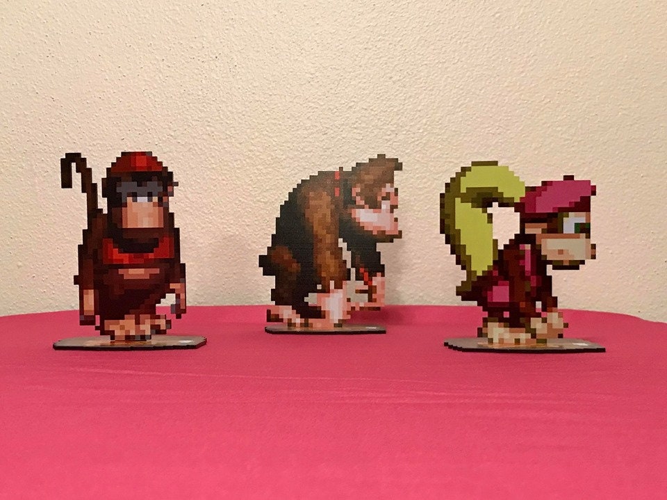 Donkey Kong Country Sprites Super Nintendo Inspired | Etsy Canada