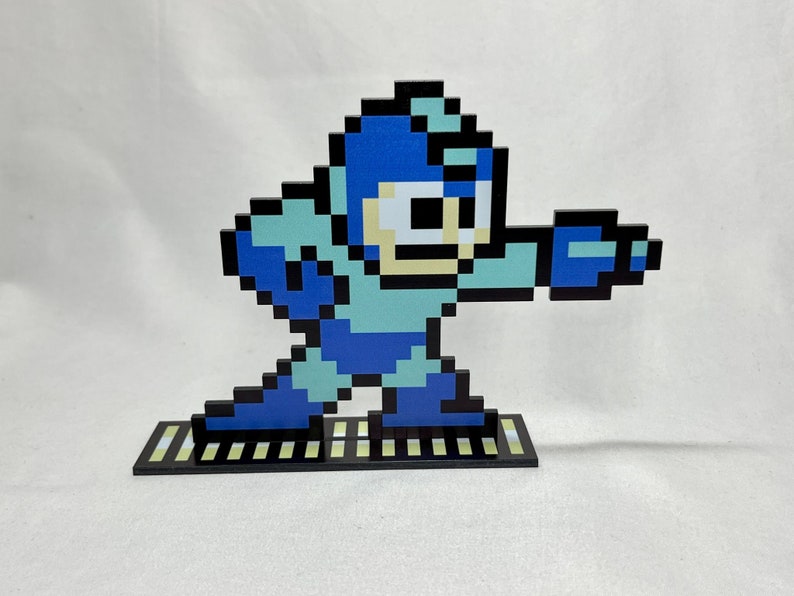 Mega Man Sprites Nintendo Video Game Inspired - Etsy