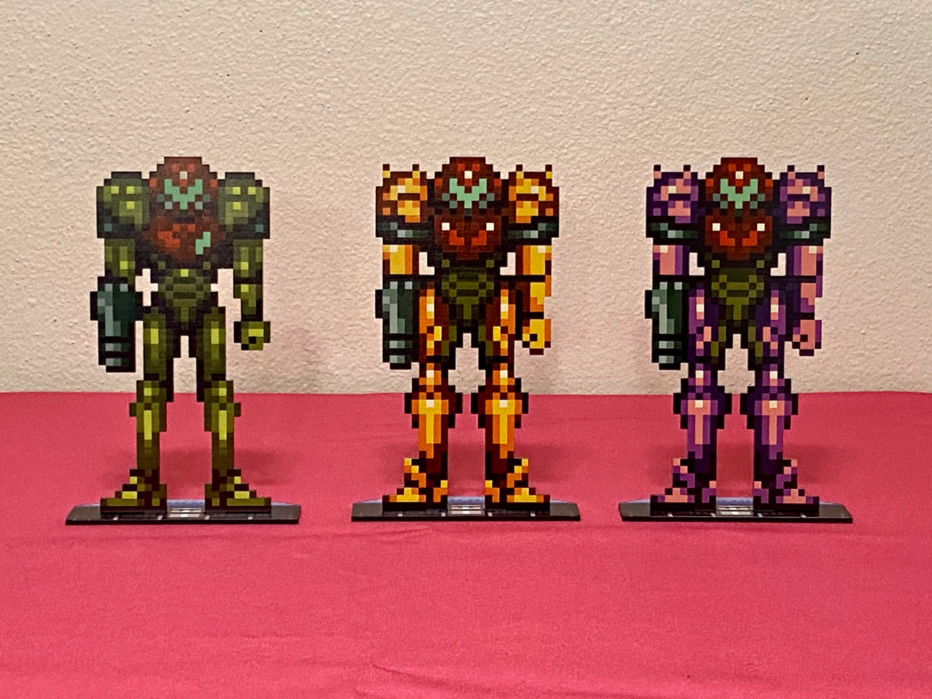 Super Metroid Samus Super Nintendo Inspired Sprites - Etsy Ireland