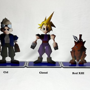 Final Fantasy 7 Sprites - Playstation Video Game Inspired Art - Etsy