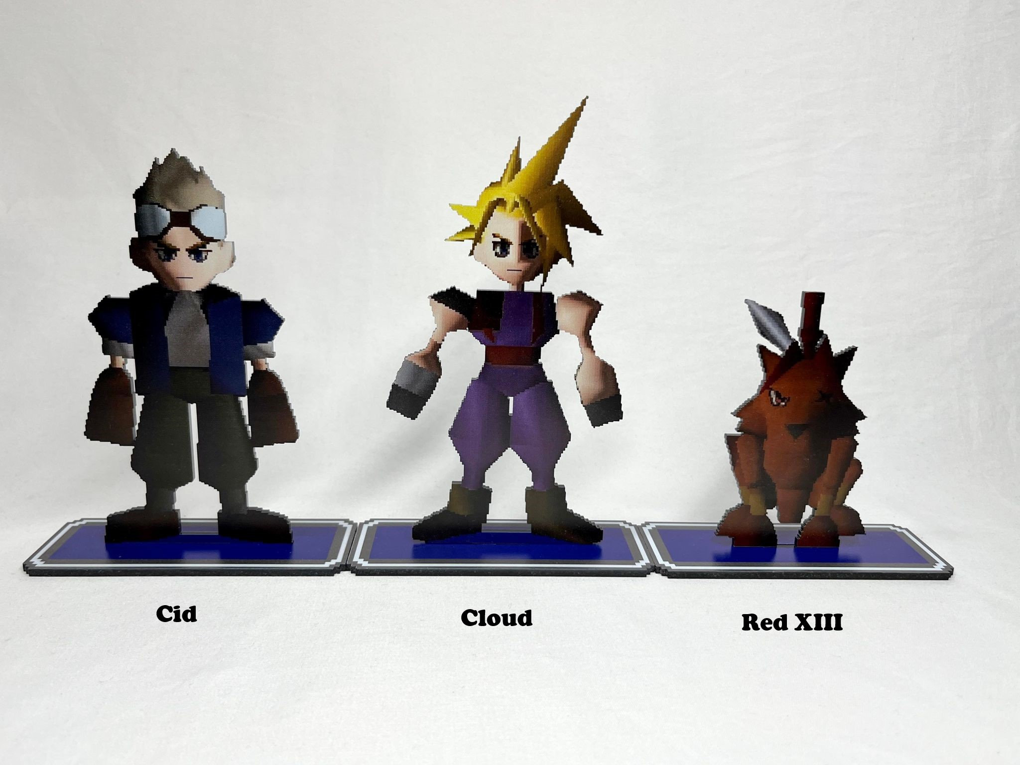 Final Fantasy 7 Sprites - Playstation Video Game Inspired Art - Etsy