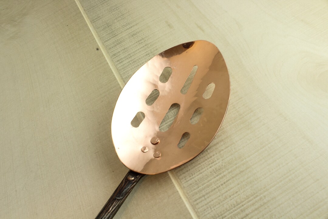 Copper Slotted Spoons - Etsy