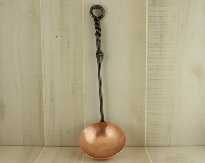 Pure Hammered Copper 8oz Ladle - Etsy