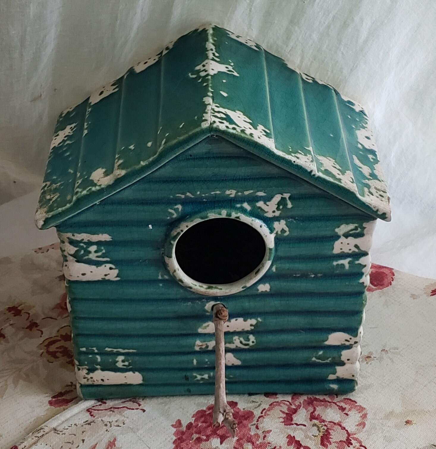 Vintage Portugal Terracota Bird House Crazed Portugese Terra - Etsy