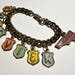 Vintage 1940s Florida Charm Bracelet, Travel Souvenir, Lake View Shield ...