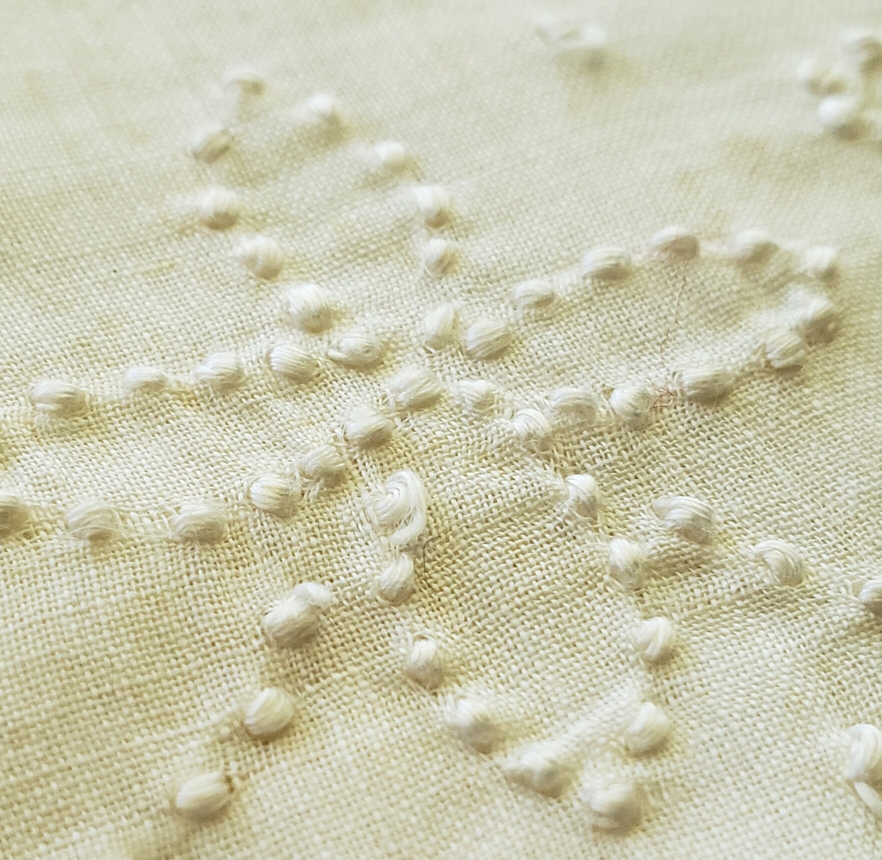 Antique Baby Bibb Bib 1932 With Candle Wicking / French Knots - Etsy