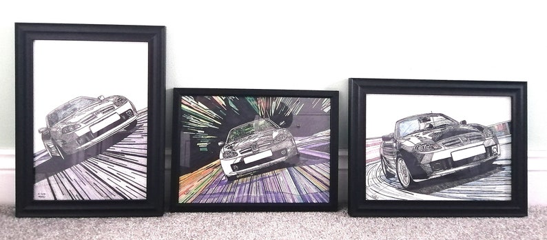 Mg Tf Drawing Original A4 Size Hand-drawn Drawing not a - Etsy