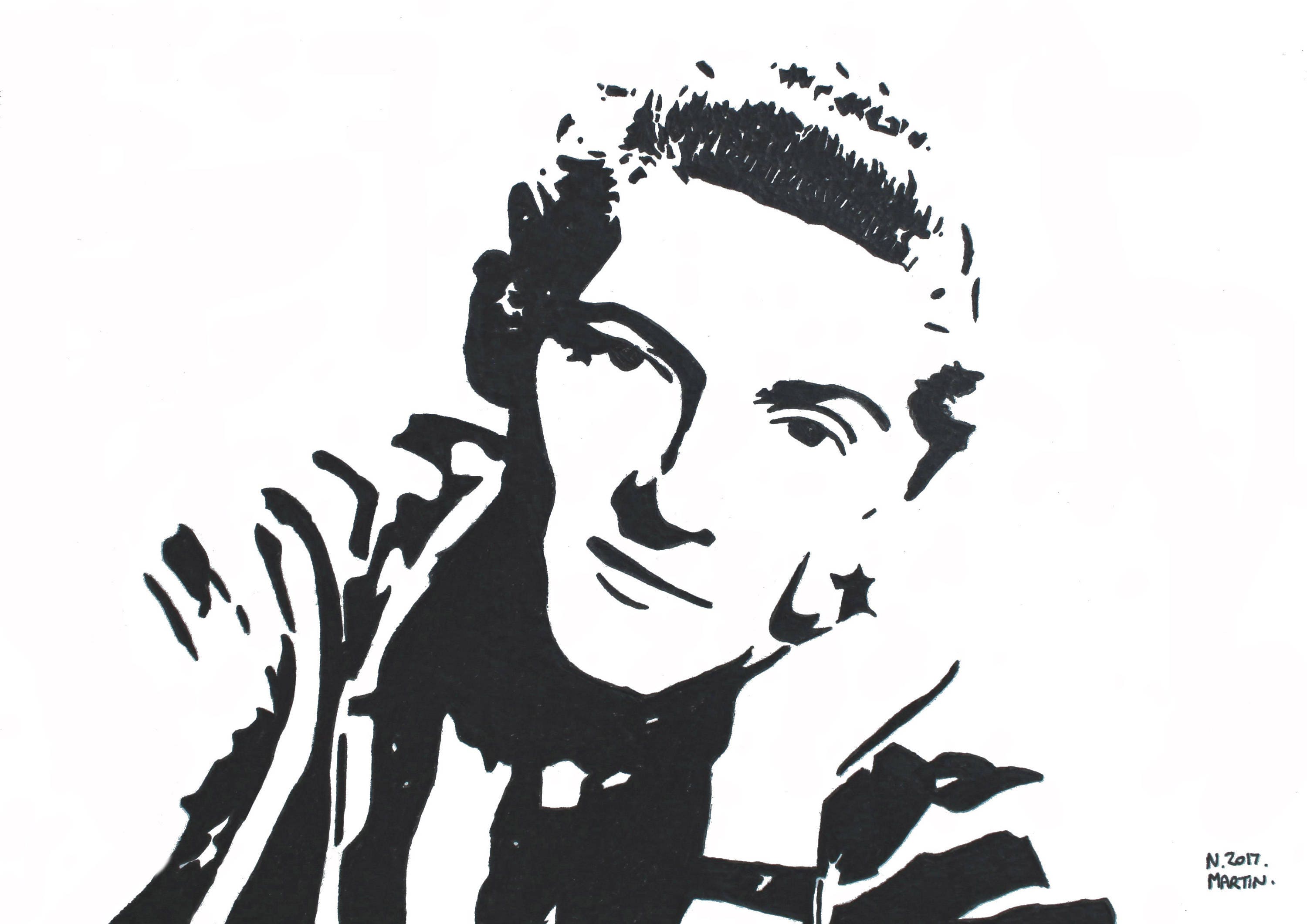 Jerry Lee Lewis hand-drawn original A4 size drawing not a | Etsy