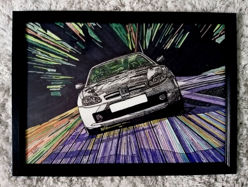 Mg Tf Drawing Original A4 Size Hand-drawn Drawing not a - Etsy