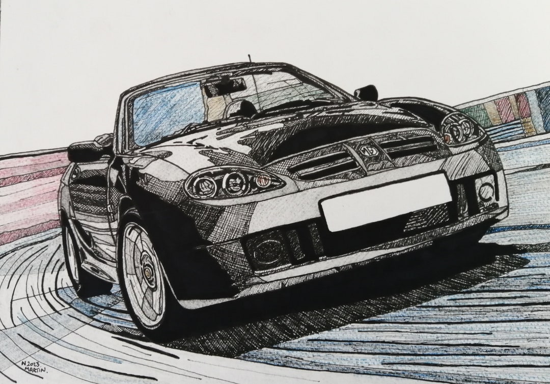 Mg Tf Drawing Original A4 Size Hand-drawn Drawing not a - Etsy