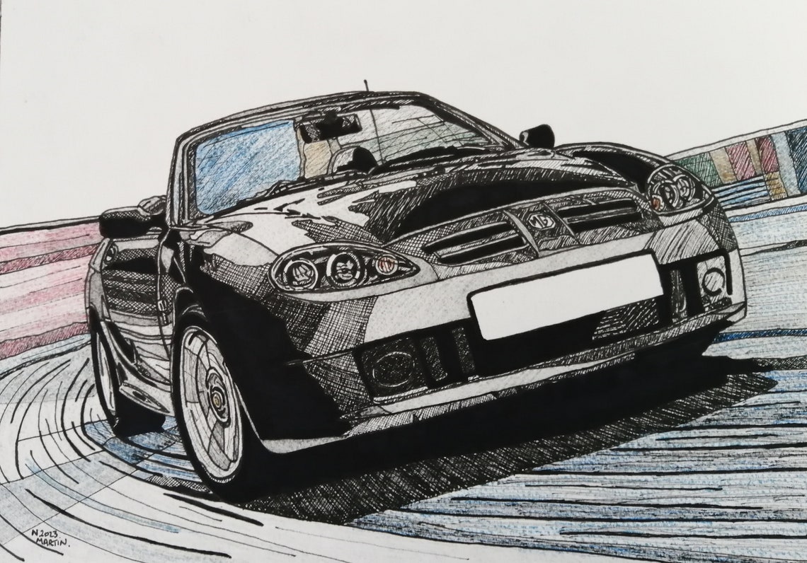 Mg Tf Drawing Original A4 Size Hand-drawn Drawing not a - Etsy