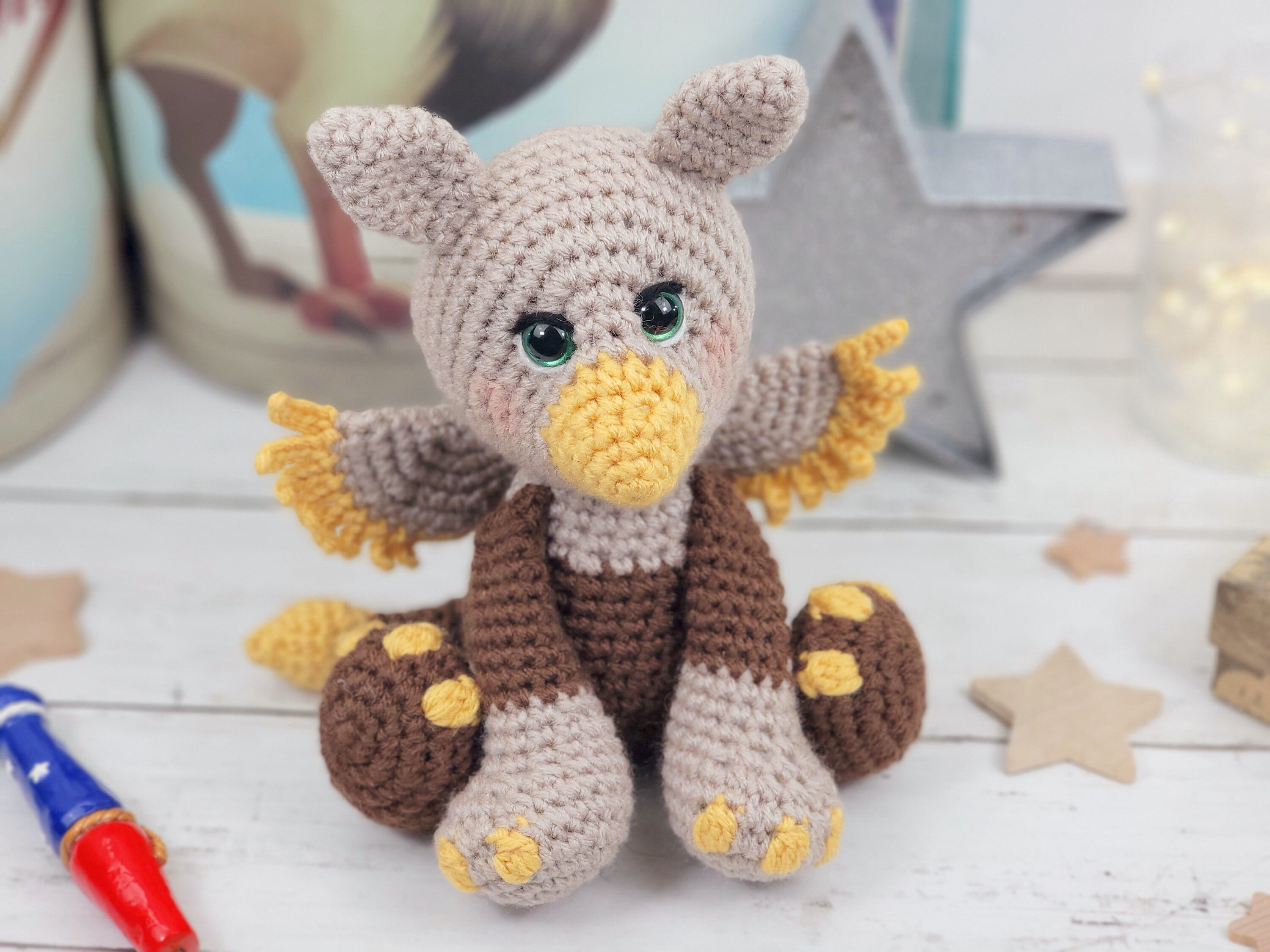 Griffin Crochet Griffin Crochet Pattern Griffin Crochet - Etsy