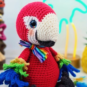 Parrot Crochet Pattern, Bird Crochet Pattern, Crochet Pattern, Crochet ...