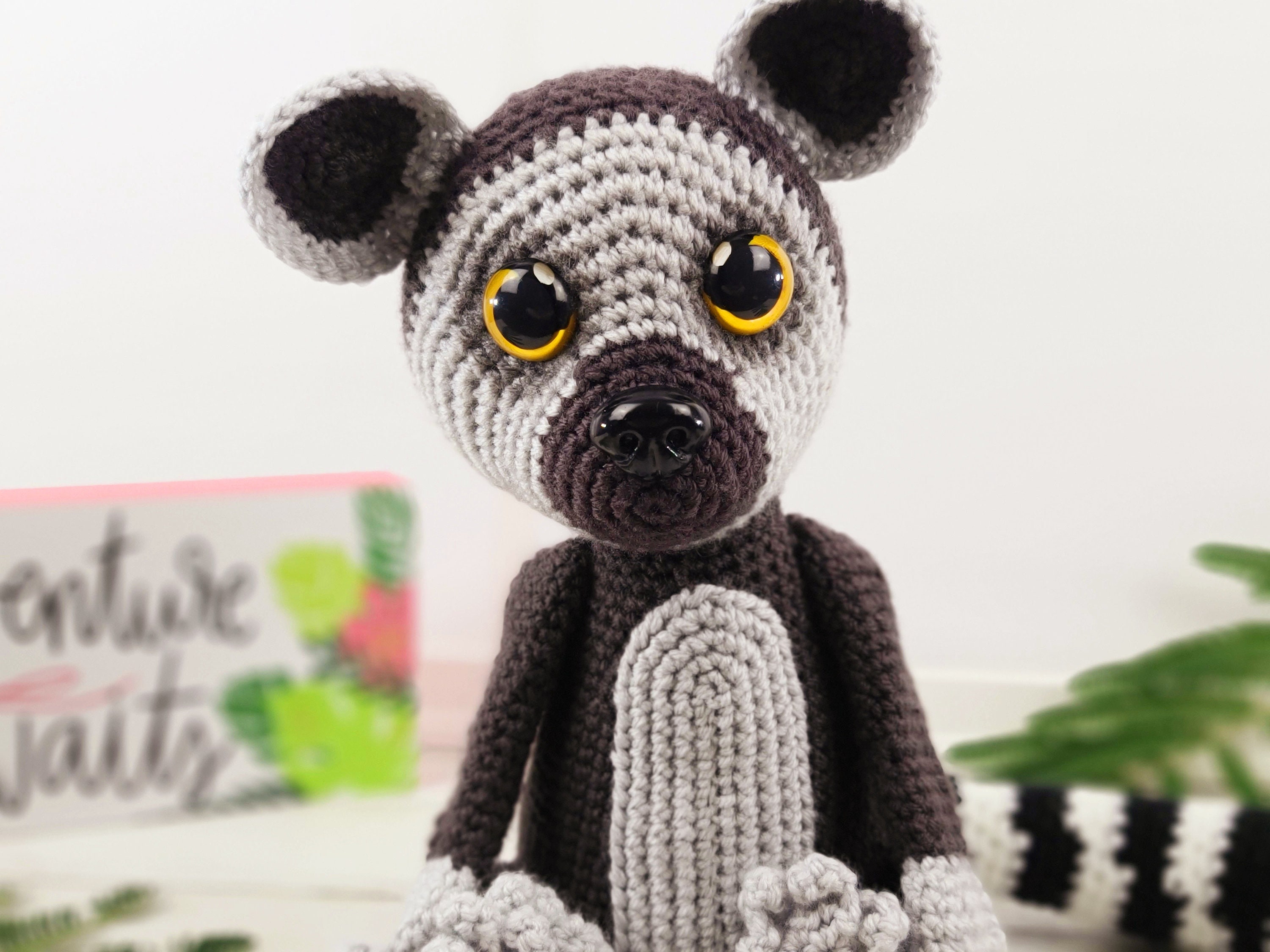 Lemur lemur crochet pattern crochet pattern crochet lemur | Etsy