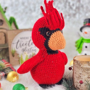 Cardinal, Cardinal Crochet Pattern, Crochet Pattern, Amigurumi, Crochet ...