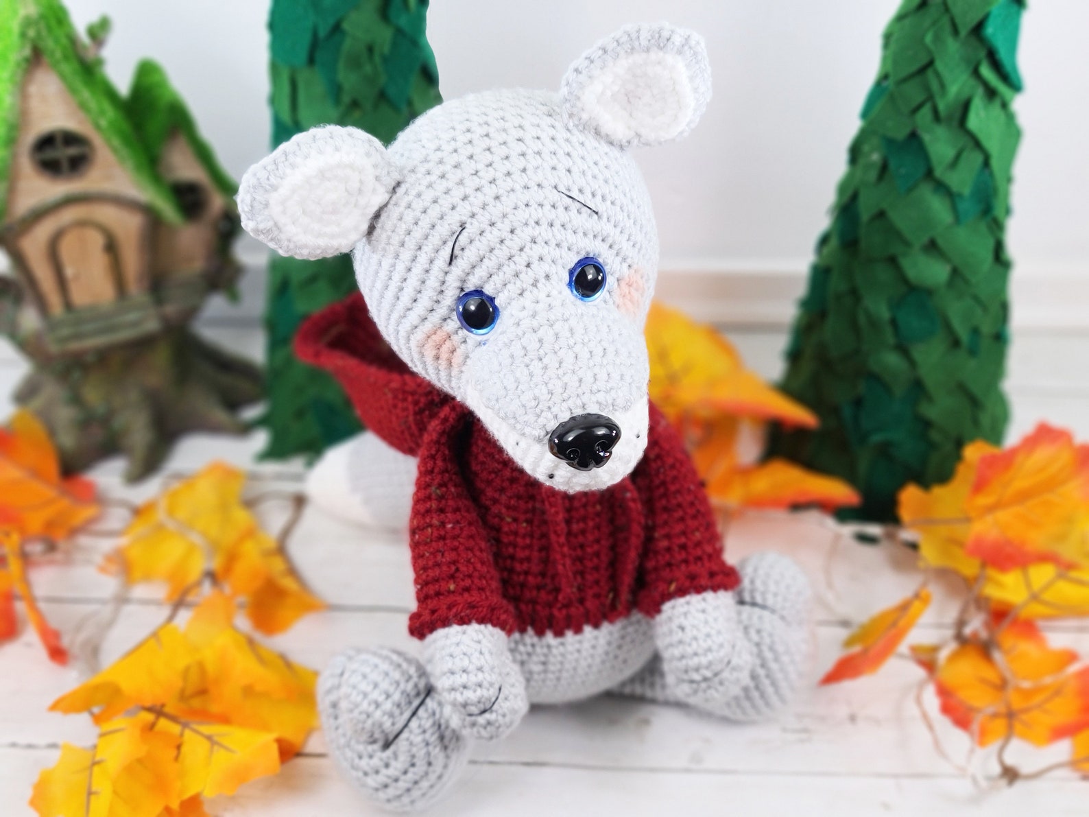Wolf Crochet Pattern, Crochet Wolf, Crochet Pattern, Amigurumi, Wolf ...