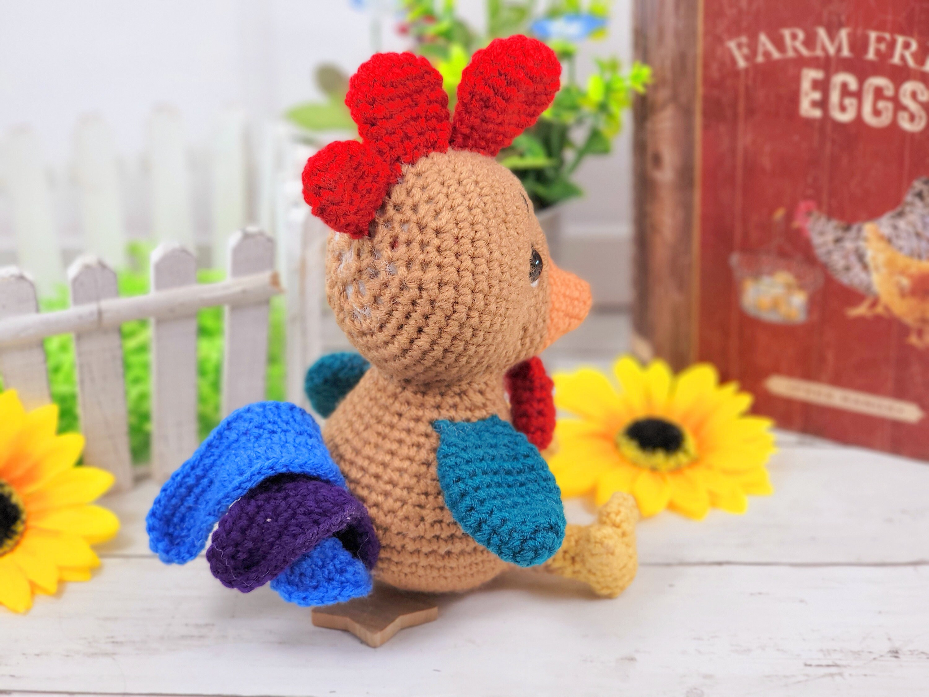 Chicken Crochet Pattern Rooster Crochet Pattern Crochet - Etsy
