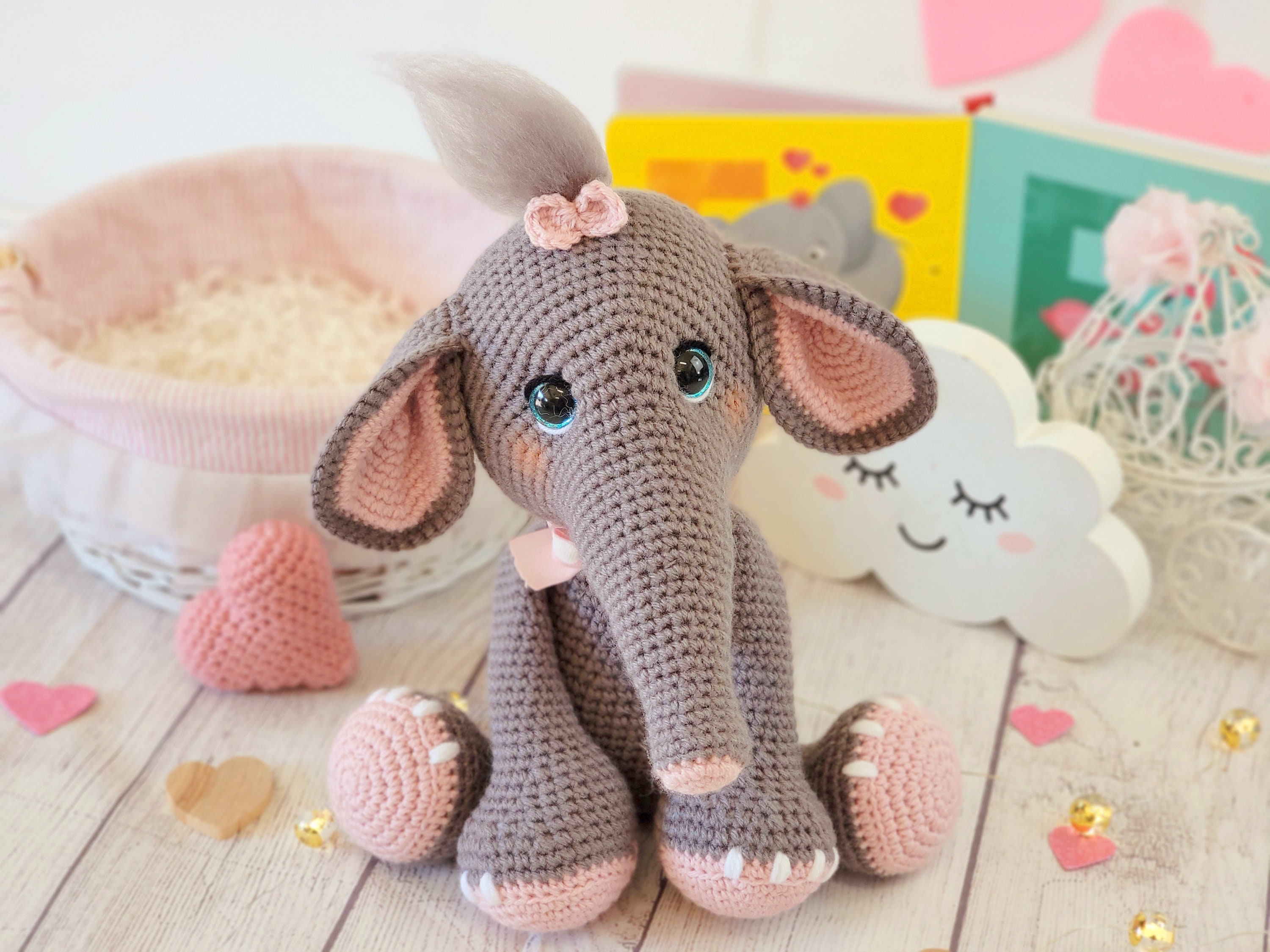Elephant Crochet Pattern Crochet Elephant Elephant Tutorial - Etsy