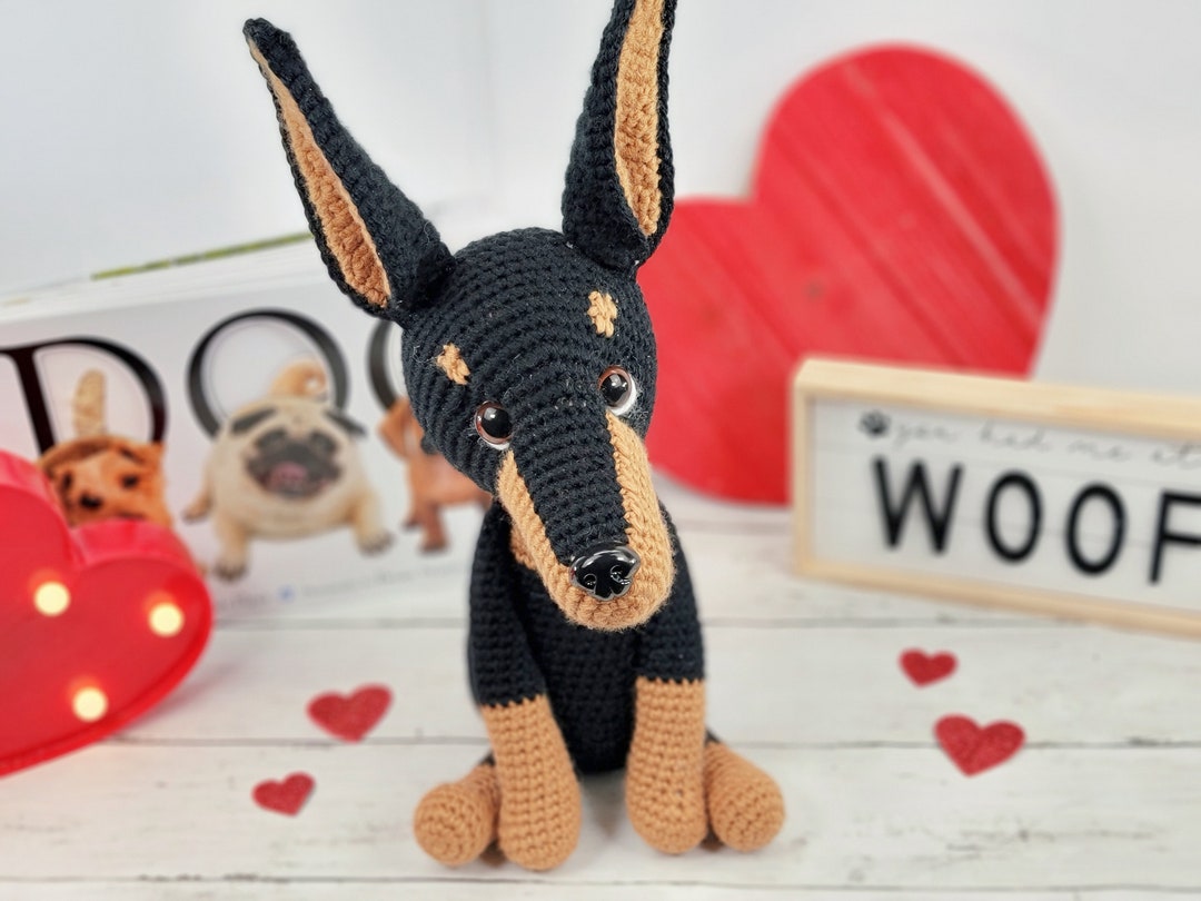 Doberman, Crochet Doberman, Doberman Crochet Pattern, Crochet Pattern ...