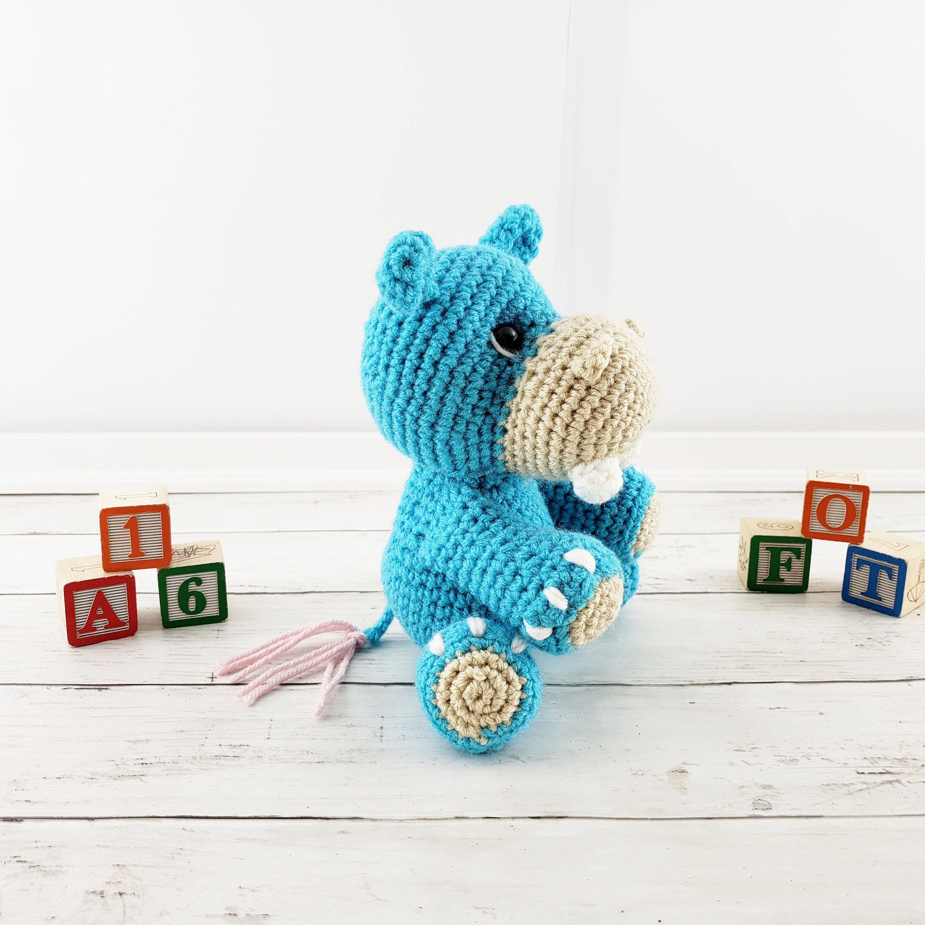 Hippo Crochet Pattern Crochet Hippo Hippo Hippo Tutorial | Etsy UK