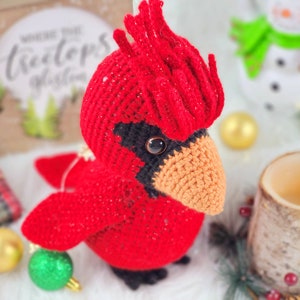 Cardinal, Cardinal Crochet Pattern, Crochet Pattern, Amigurumi, Crochet ...