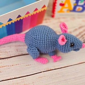 Rat Crochet Pattern, Crochet Rat, Rat Tutorial, Crochet Pattern, Rat ...