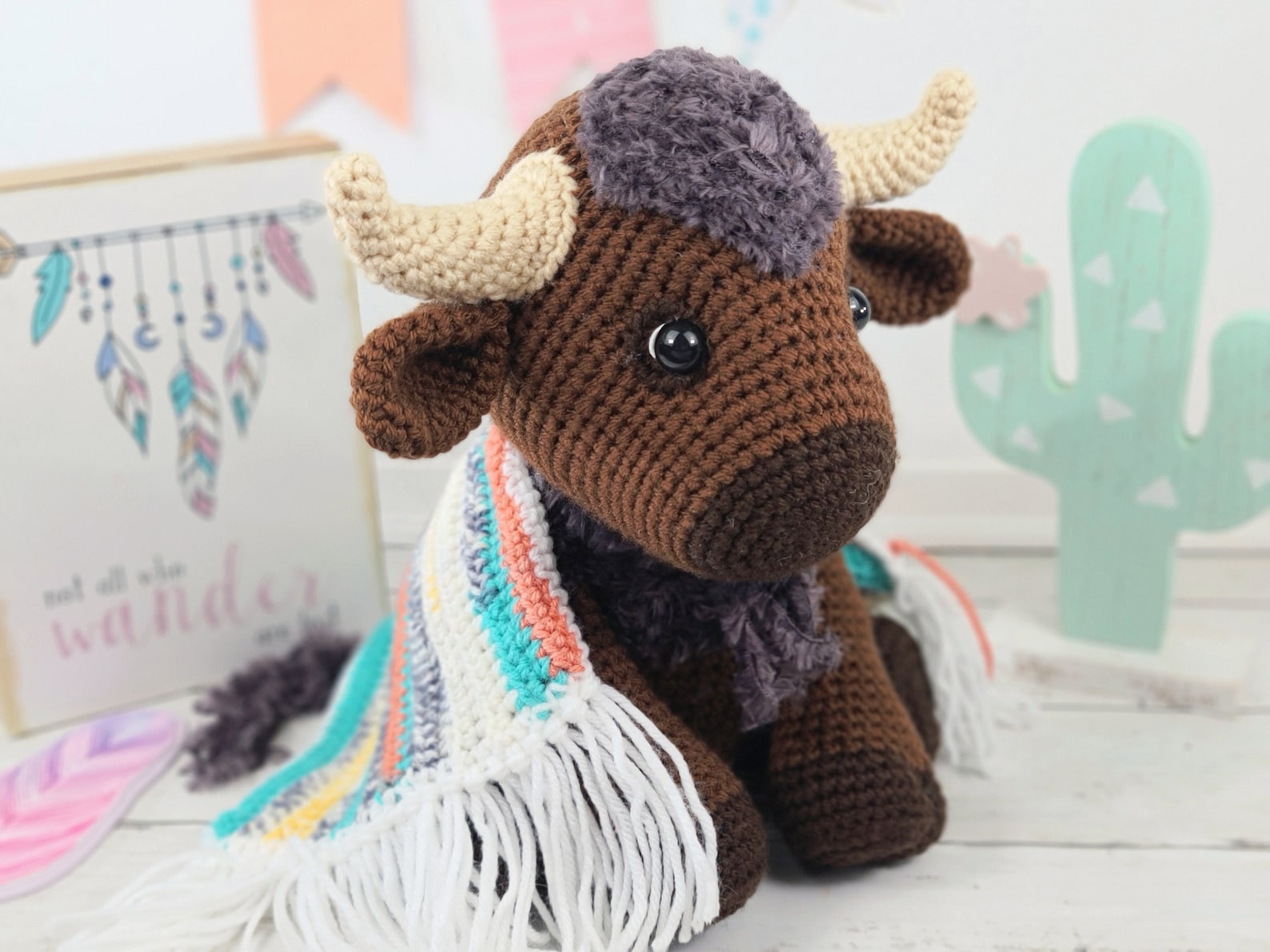 Bison, Bison Crochet Pattern, Crochet, Pattern, Bison Tutorial ...
